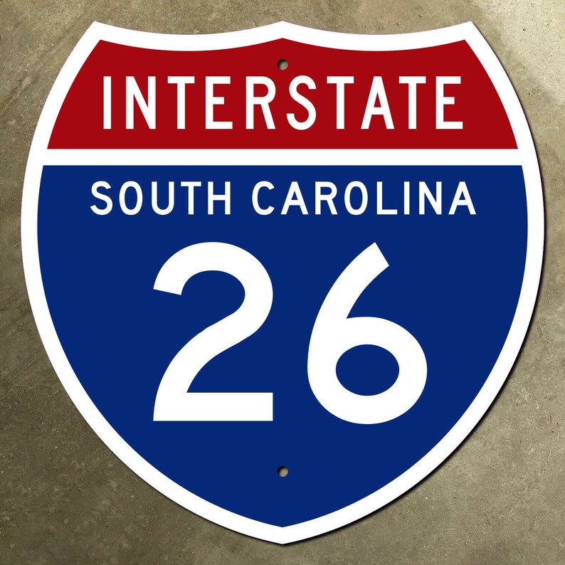 South Carolina Interstate Route 26 Highway Marker Road Sign - Etsy