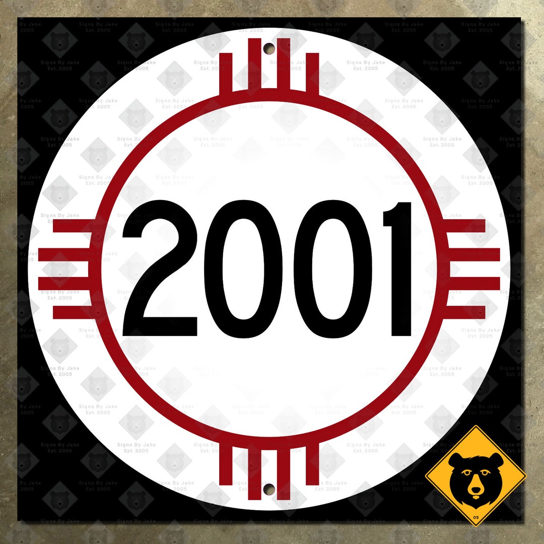 New Mexico State Road 2001 Zia Highway Route Marker Sign 1962 ...