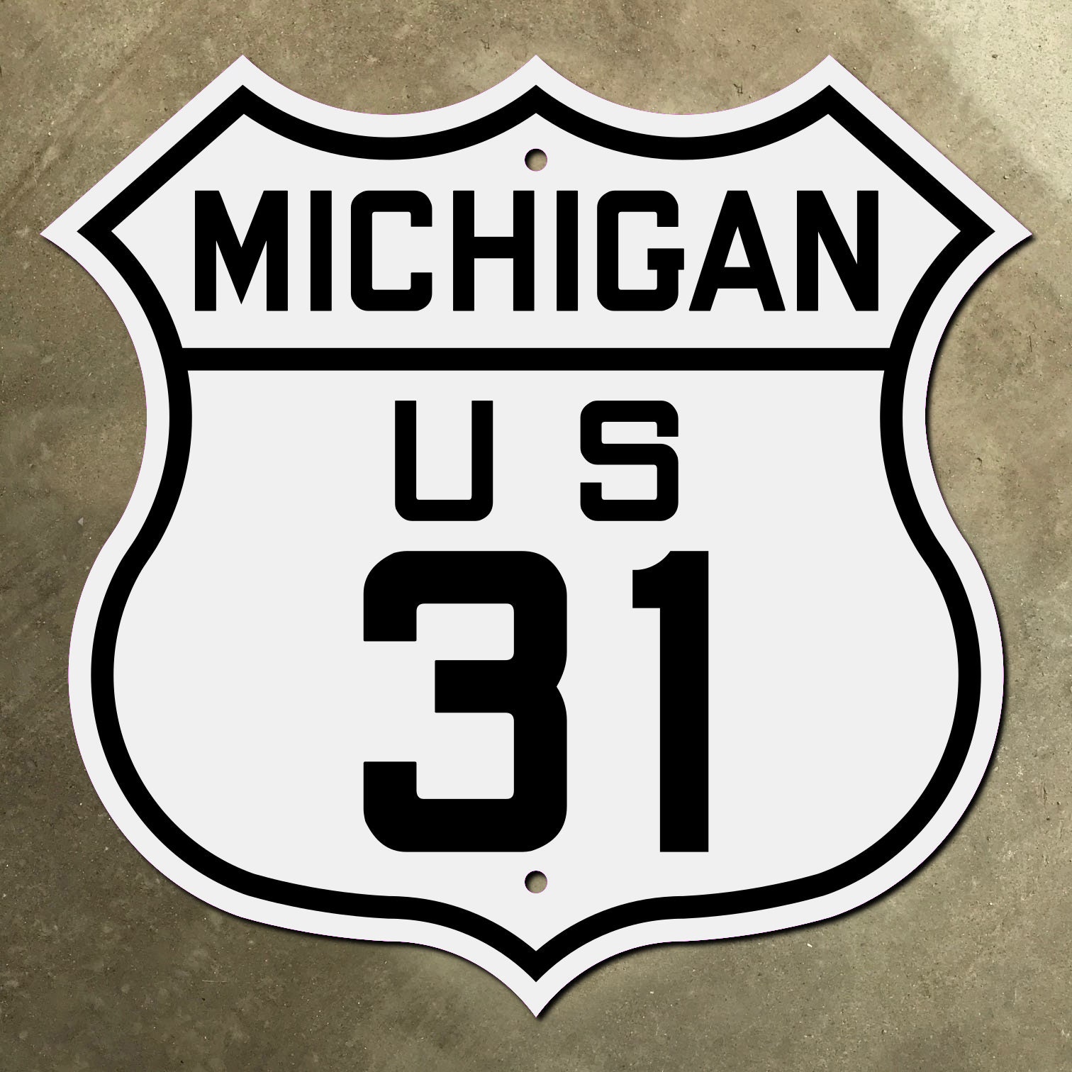 Michigan US Route 31 Highway Marker Road Sign Traverse City Lake Shore ...