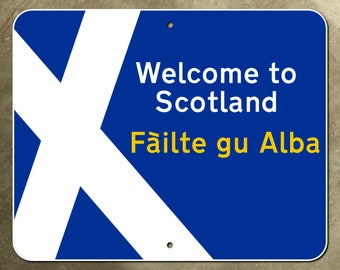 Scotland Road Sign - Etsy