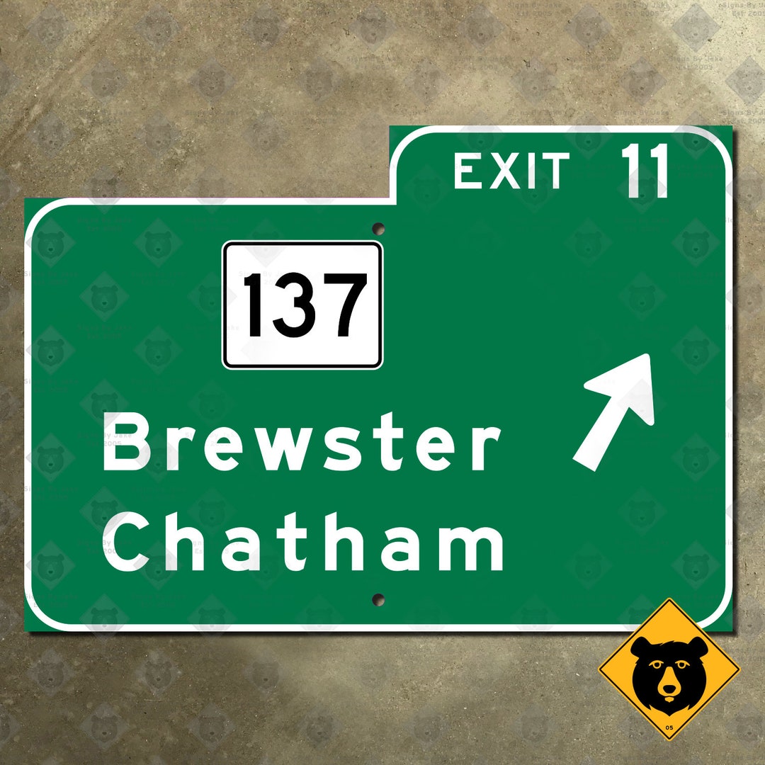 Massachusetts Brewster Chatham US Route 6 State 137 Cape Cod Exit 11 ...