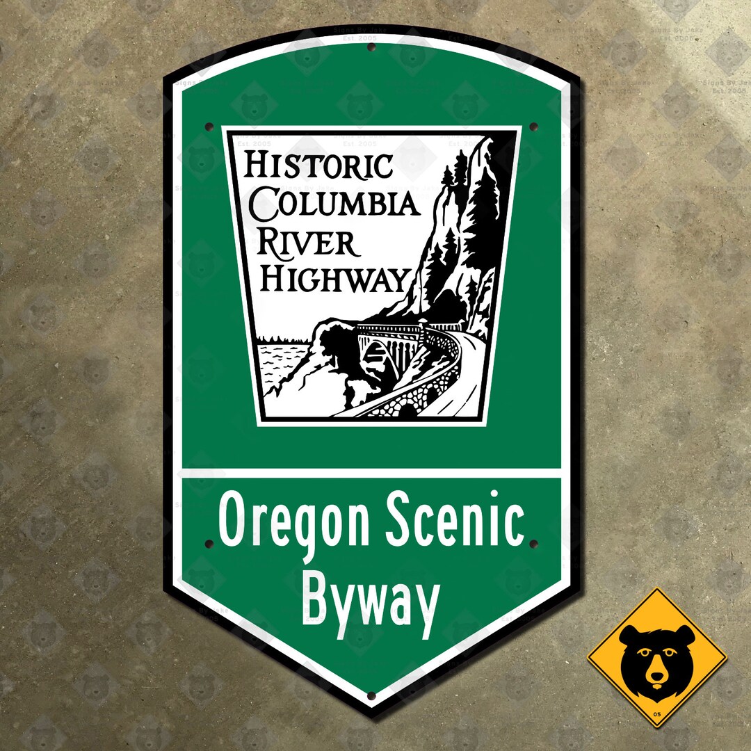 Oregon Historic Columbia River Highway Road Sign Marker US 30 Scenic ...