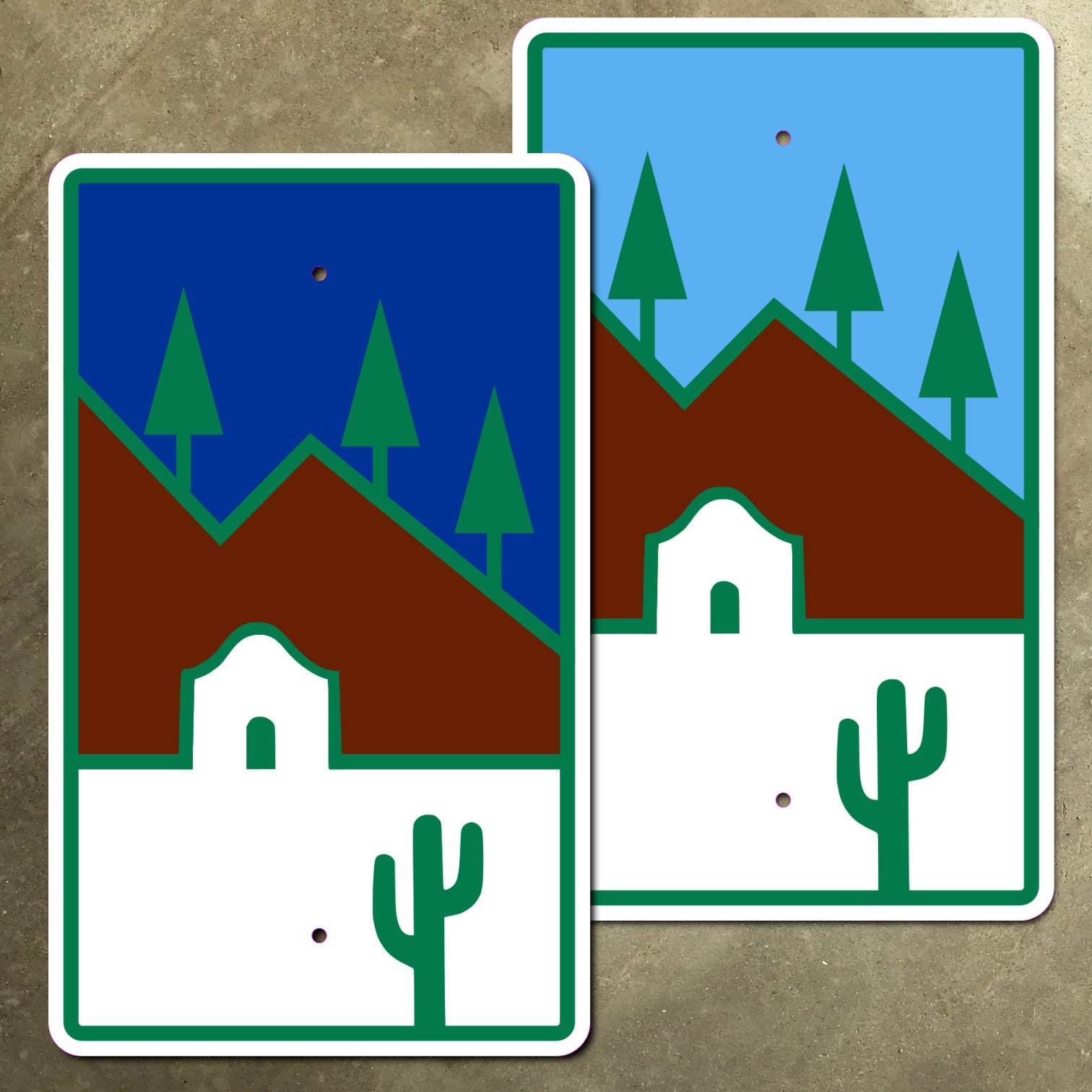 Arizona Scenic Byway Apache Trail Coronado Highway Sign Road Marker - Etsy