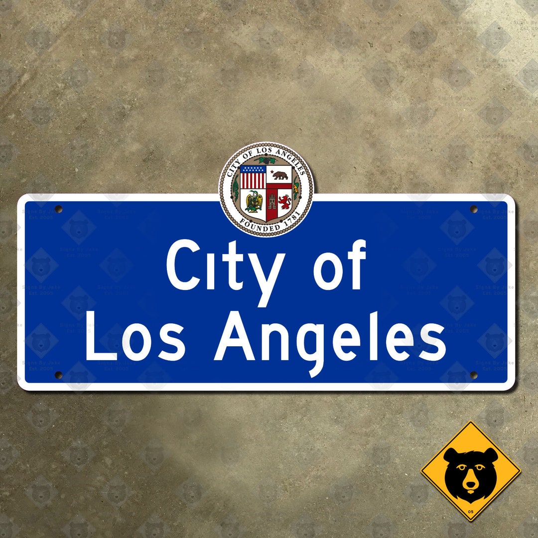 California City of Los Angeles City Limit Sign - Etsy