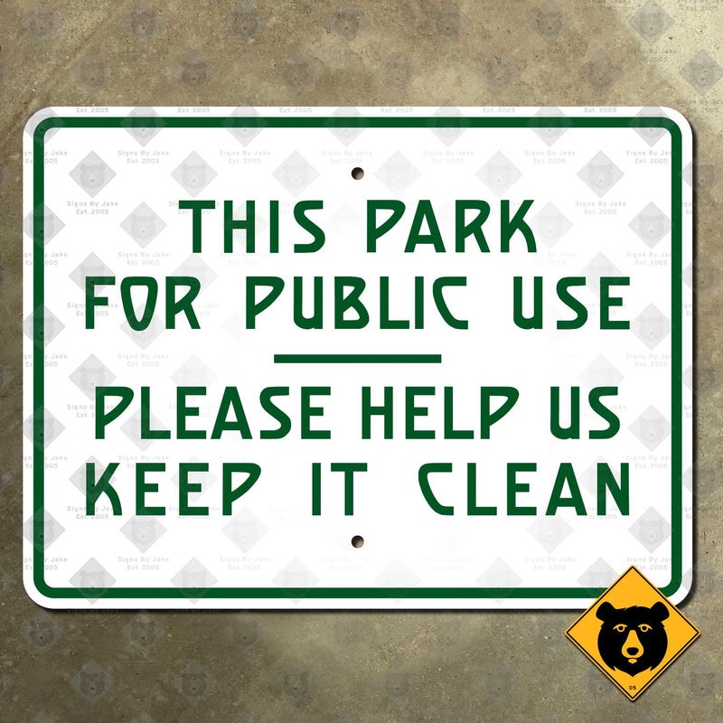 Keep Area Clean Sign - Etsy