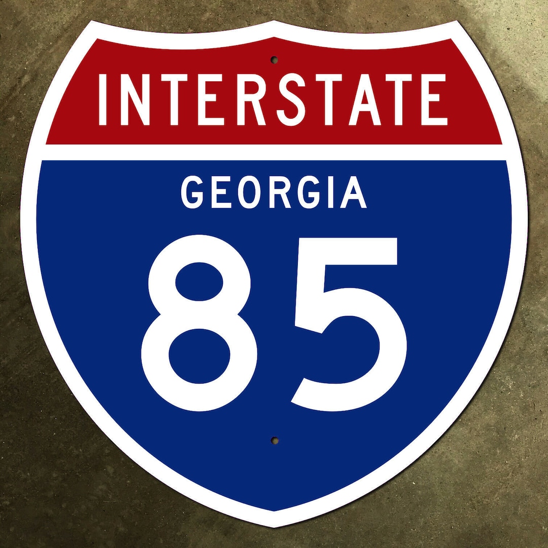 Georgia Interstate Route 85 Highway Marker Road Sign Atlanta - Etsy
