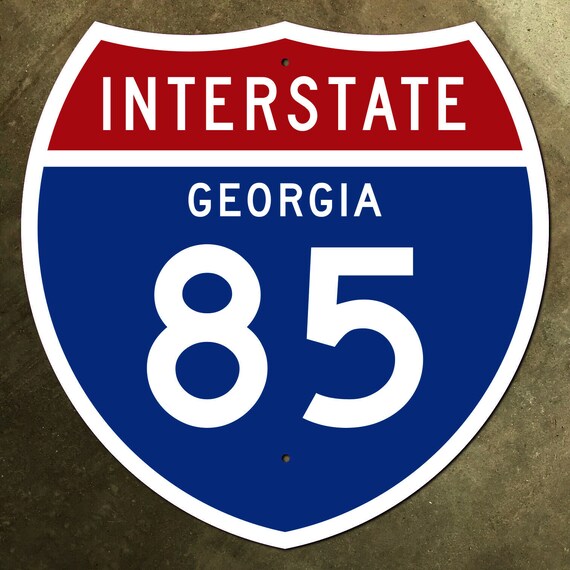 Georgia interstate route 85 highway marker road sign Atlanta | Etsy
