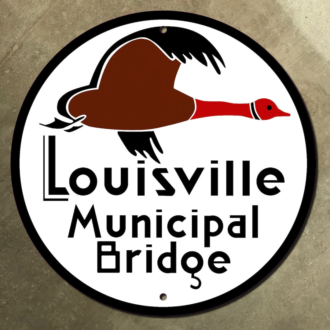 Kentucky Louisville Municipal Bridge Route Marker Highway Road Sign ...