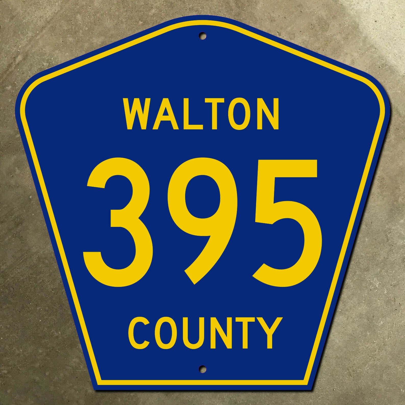 Florida Walton County Route 395 Highway Marker Road Sign 1977 - Etsy