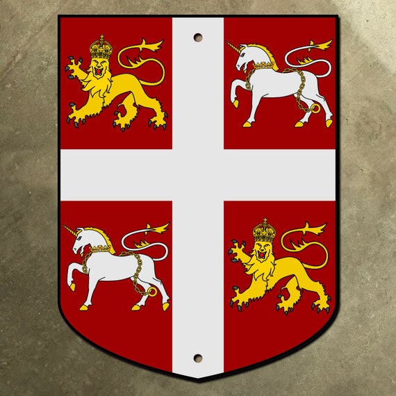 Newfoundland Provincial Coat of Arms Sign 1638 Shield Crest - Etsy