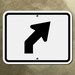 Left or Right 45 Degree ARROW Highway Road Sign Route Marker - Etsy