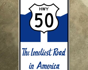 Highway 50 Sign | Etsy