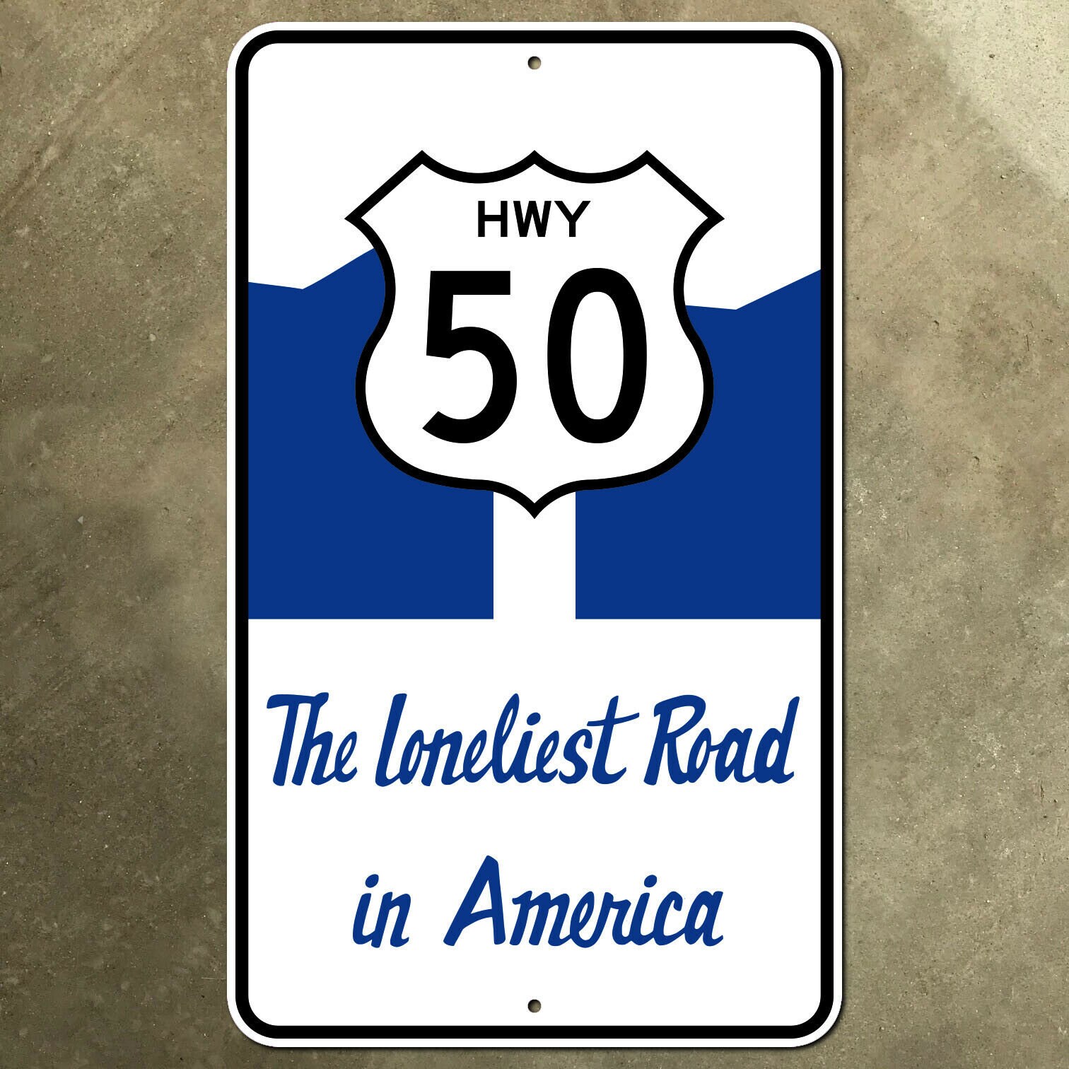Nevada US Route 50 Loneliest Road Highway Sign Lincoln Ely - Etsy