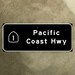California State Route 1 Pacific Coast Highway Road Guide Sign Black ...
