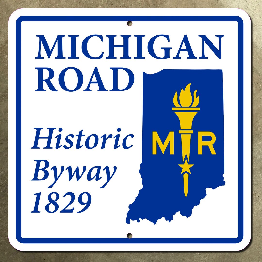Indiana Historic Byway Michigan Road Logansport Highway Marker Guide ...