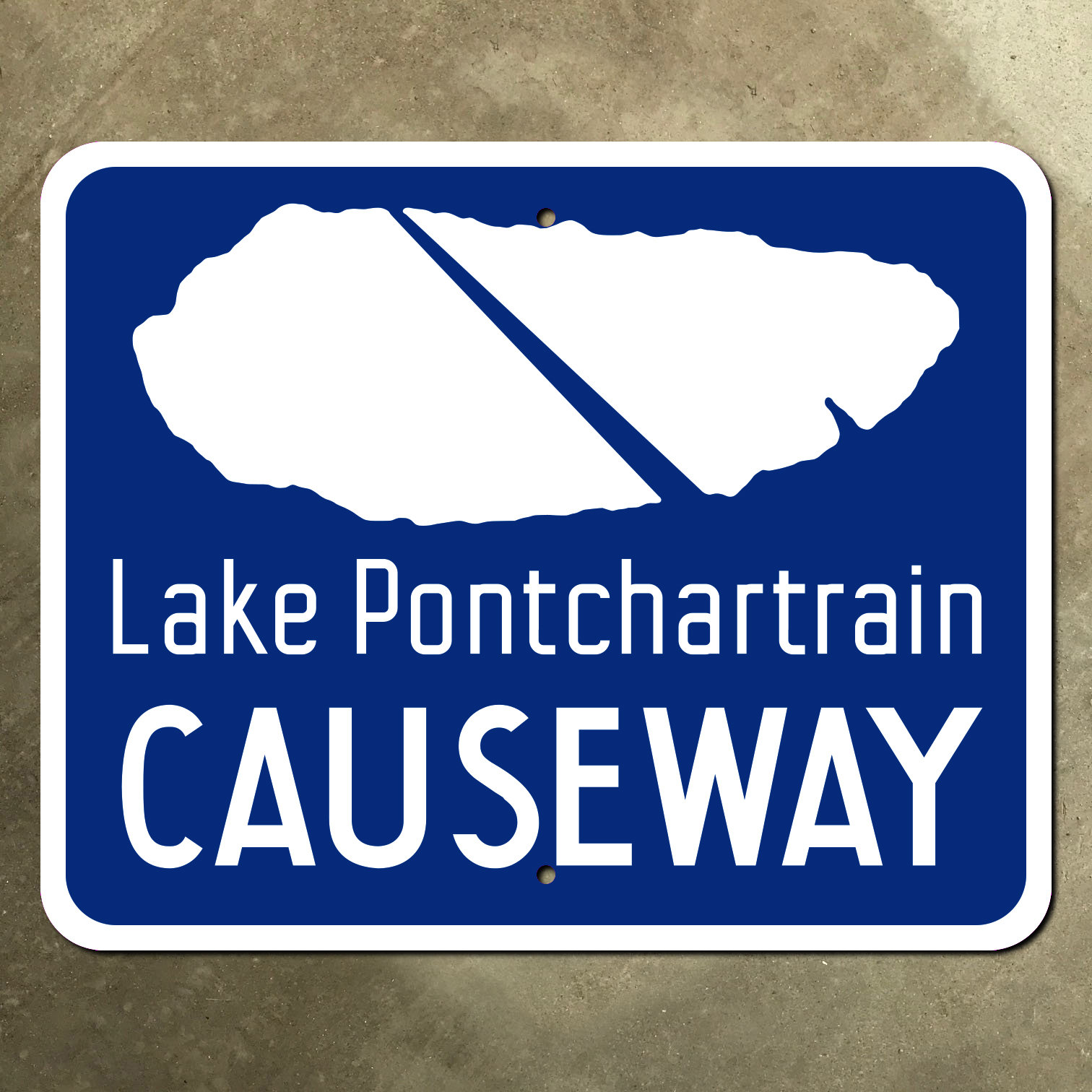 Louisiana Lake Pontchartrain Causeway Highway Marker Road Sign - Etsy