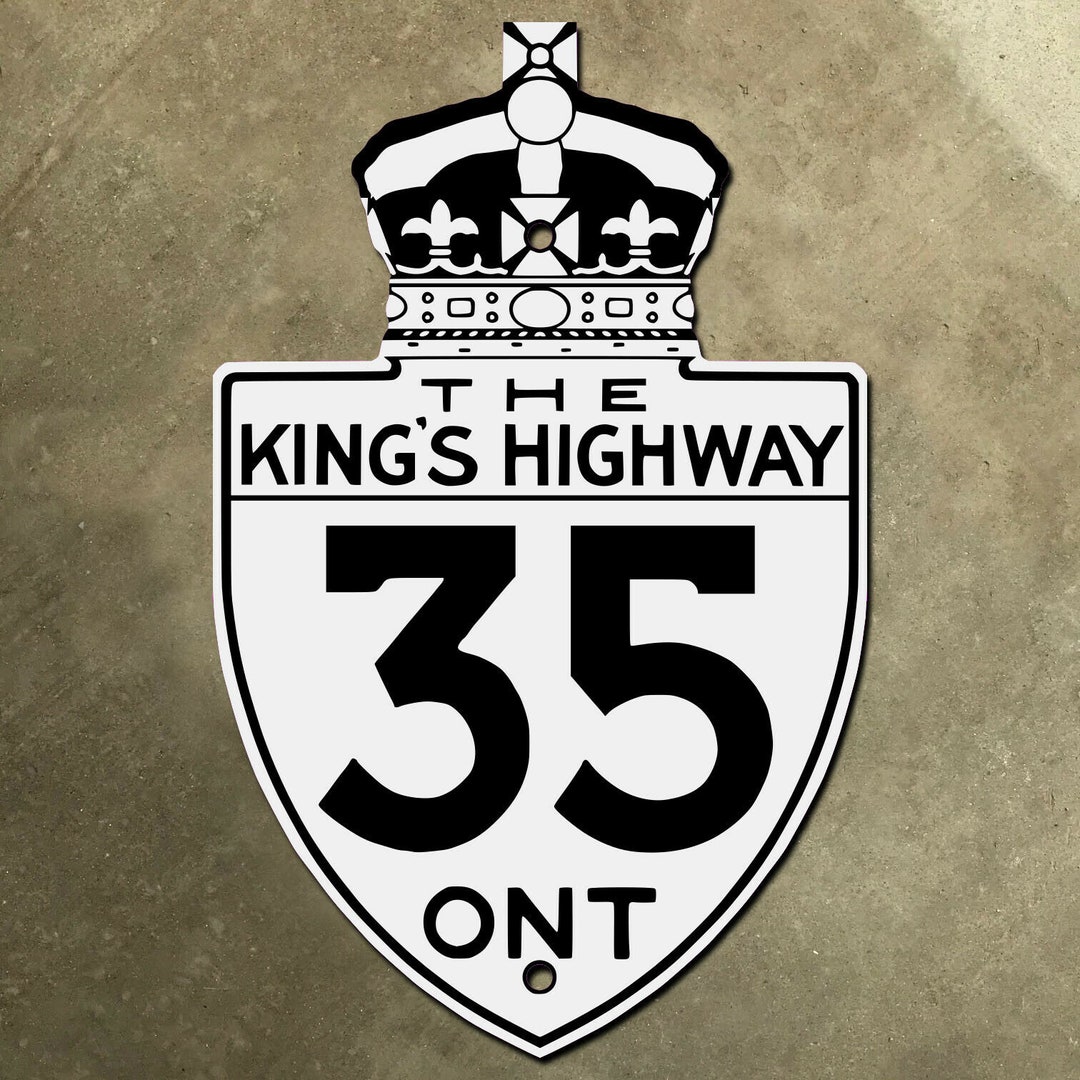 Ontario King's Highway 35 Route Marker Road Sign Canada 1930s - Etsy