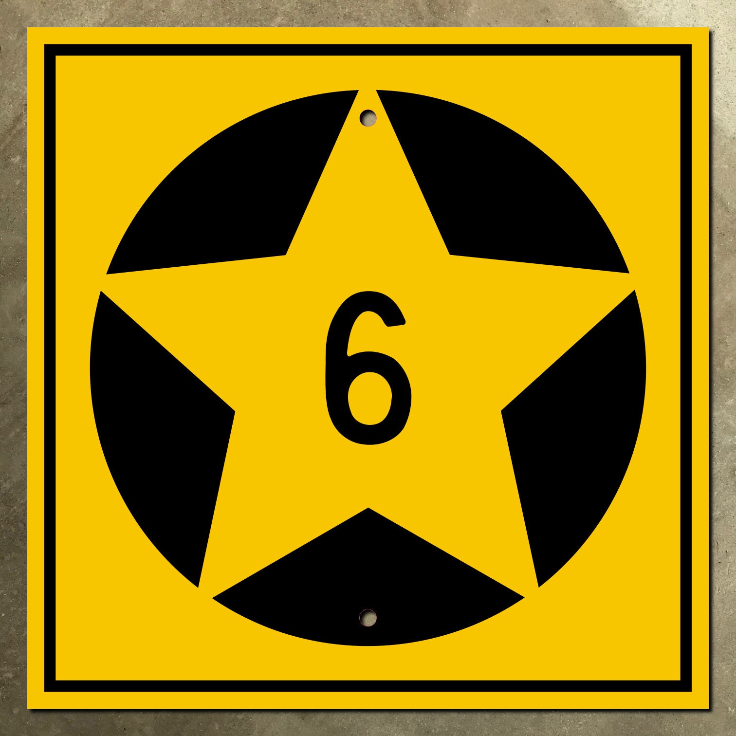 Minnesota State Route 6 Highway Marker Road Sign 1931 Stella polare ...