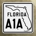 Florida State Route A1A Highway Marker Road Sign Miami Beach - Etsy
