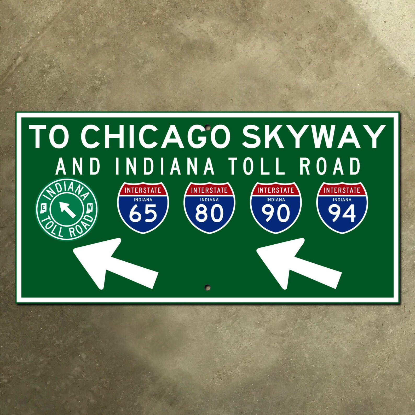 Illinois Chicago Skyway to Indiana Toll Road Interstate - Etsy
