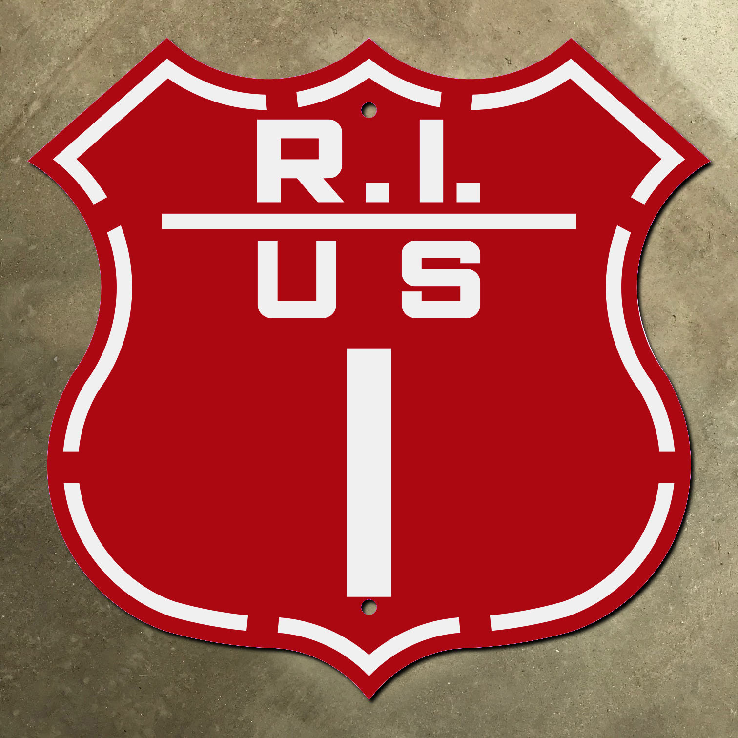 Rhode Island US Route 1 Highway Marker Road Sign Shield 1946 - Etsy