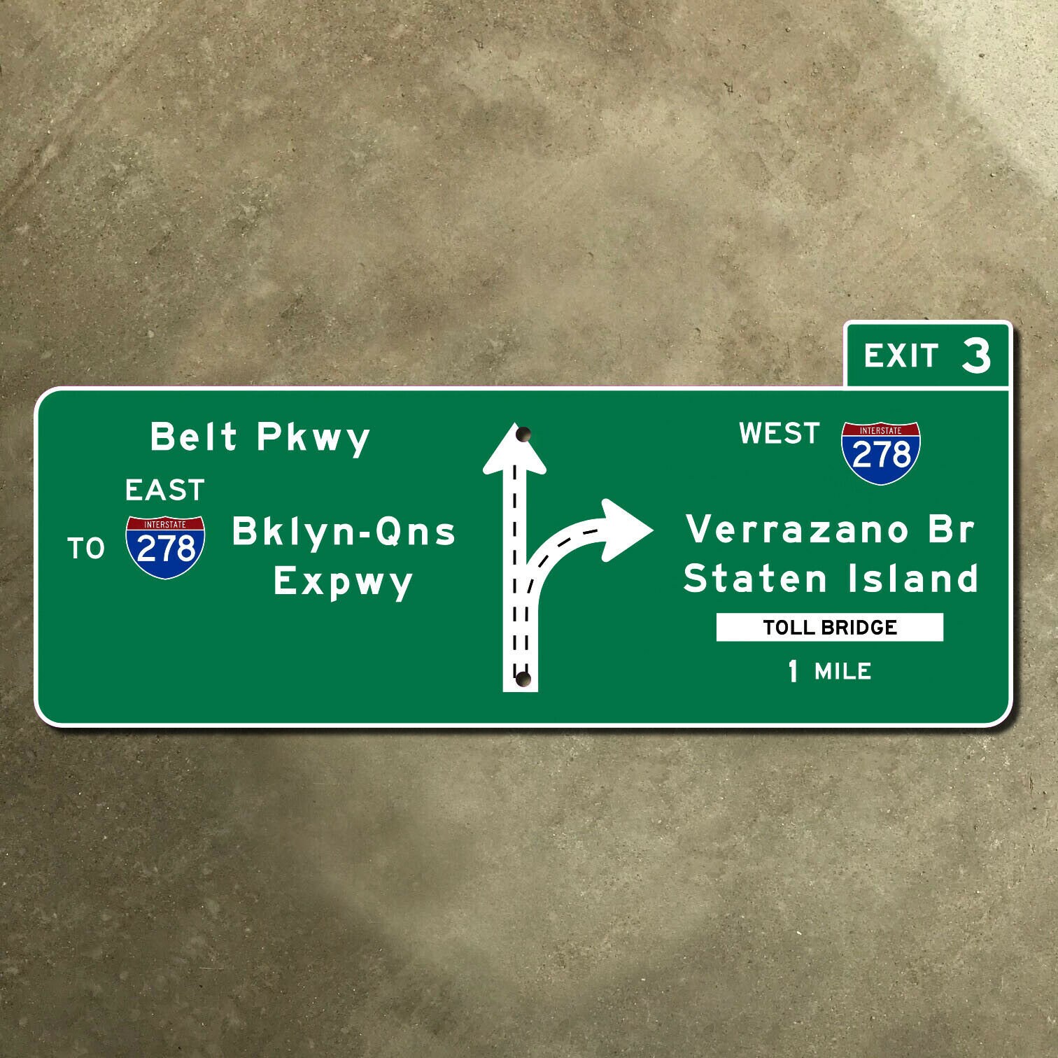 Green Interstate Sign