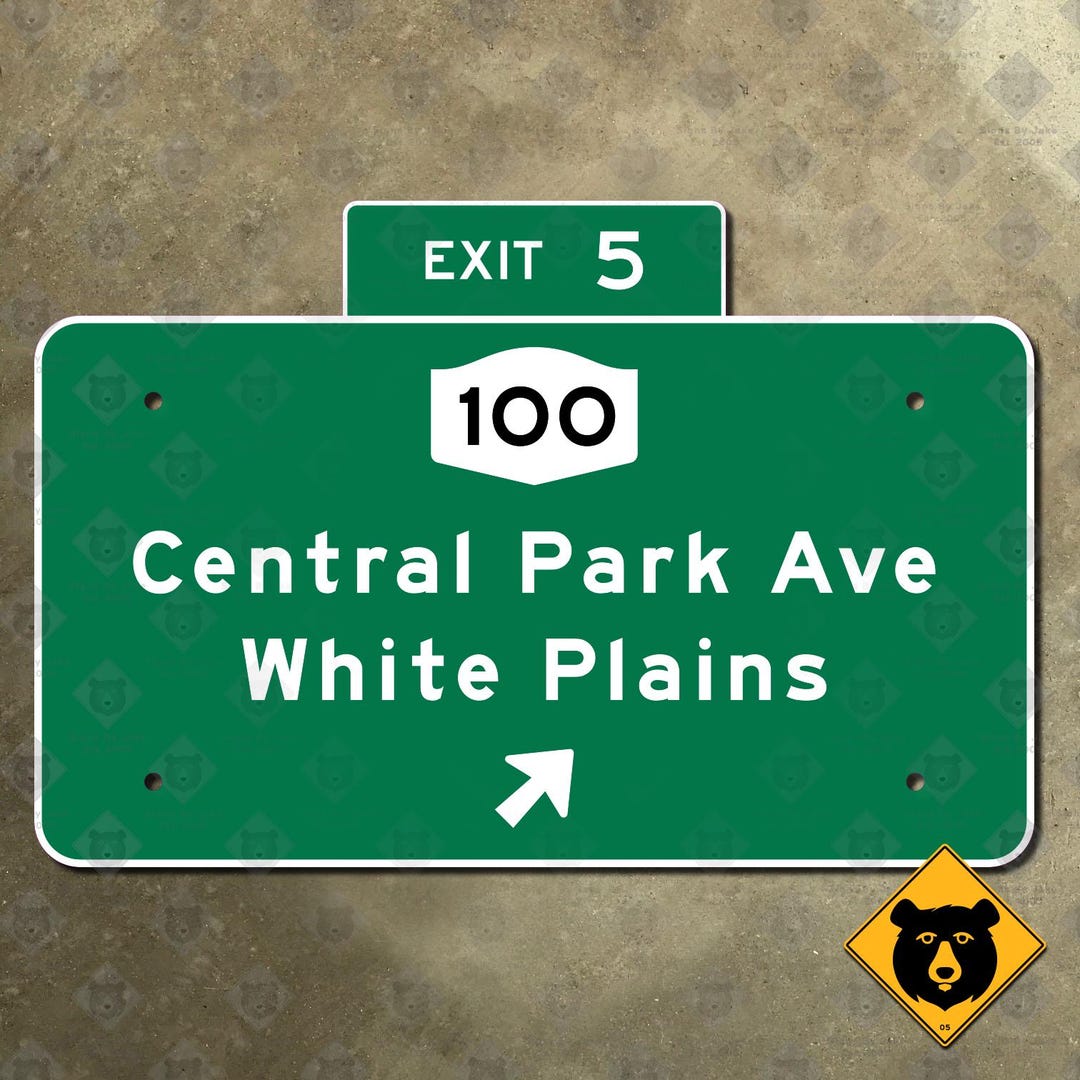 New York State Thruway Exit 5 White Plains Central Park Avenue Highway ...