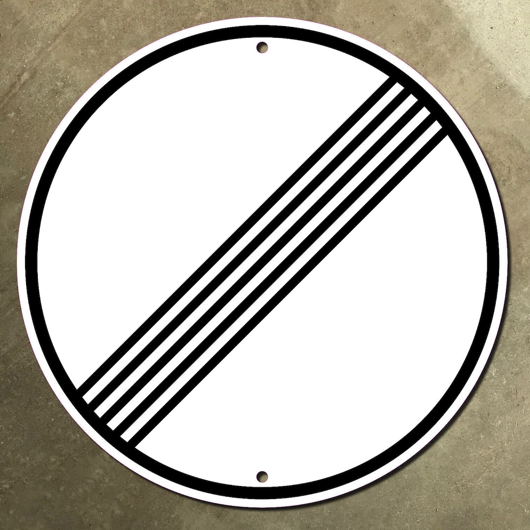 Germany End of All Restrictions Autobahn Highway Marker Road Sign ...