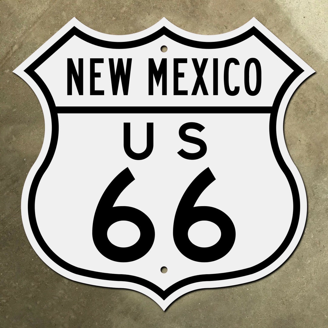 New Mexico US Route 66 Highway Marker Sign Mother Road Albuquerque ...