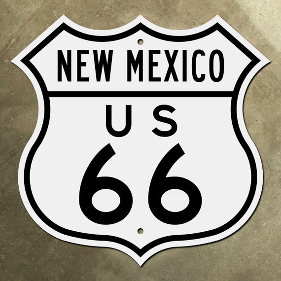 New Mexico US Route 66 Highway Marker Sign Mother Road - Etsy