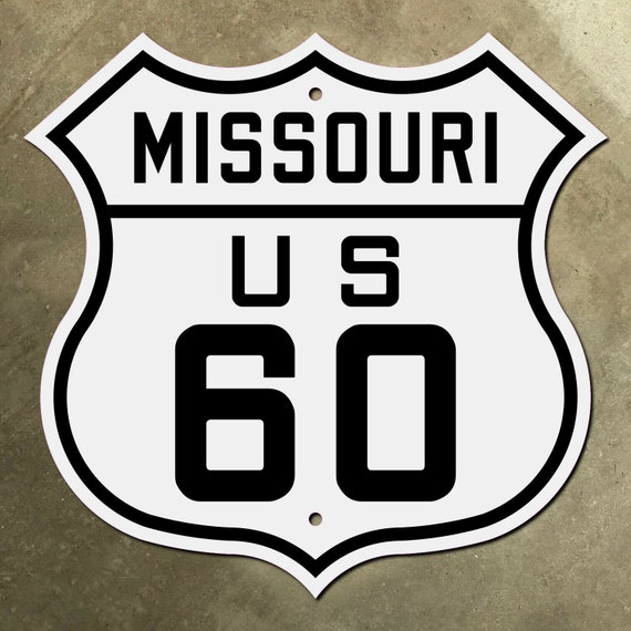 Missouri US Route 60 Highway Marker Sign Mother Road - Etsy