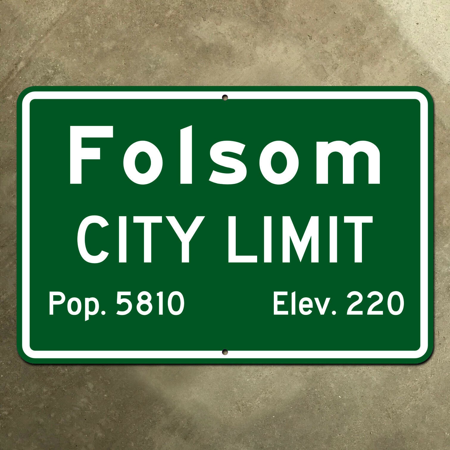 Folsom California City Limit Boundary Highway Road Sign 1970 - Etsy
