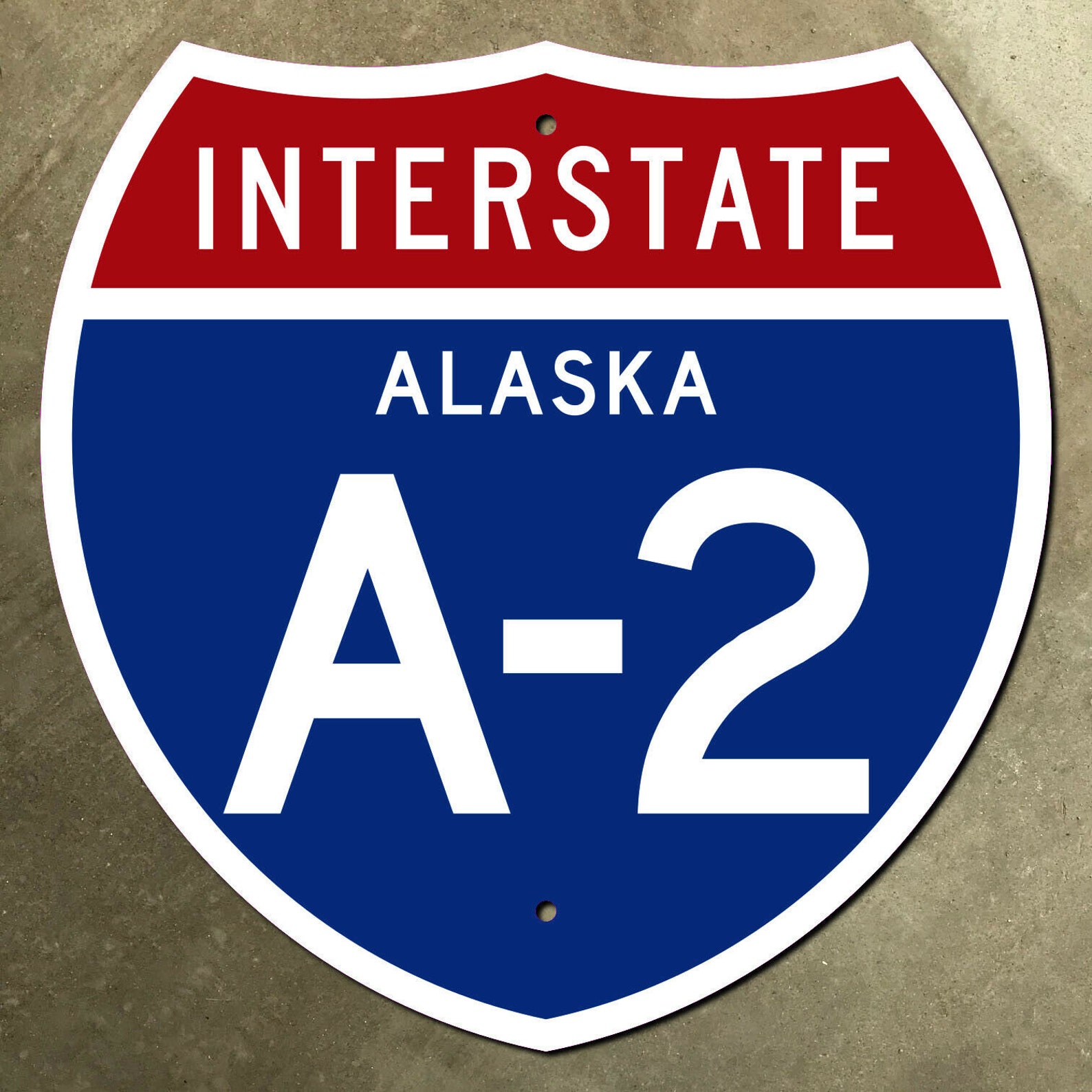 Alaska Interstate Route A-2 Highway Marker Road Sign Anchorage - Etsy