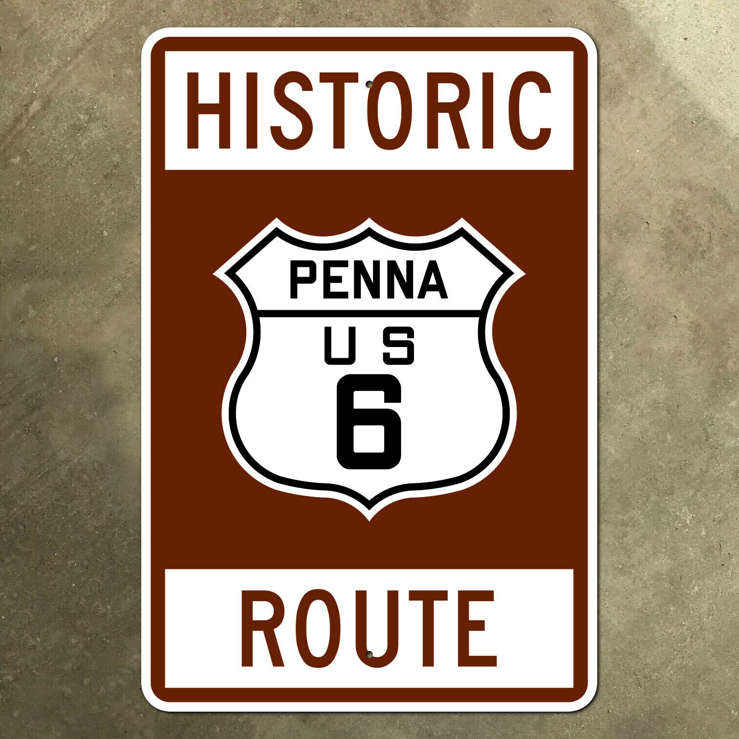 Pennsylvania Historic Route US 6 Highway Road Sign Penna - Etsy