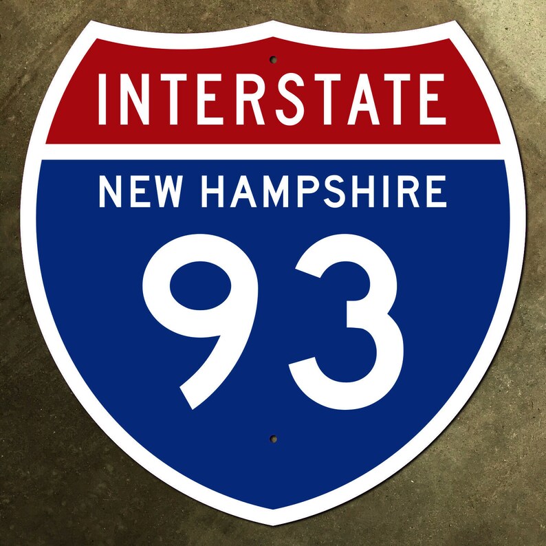 New Hampshire Interstate Route 93 Highway Marker Road Sign - Etsy