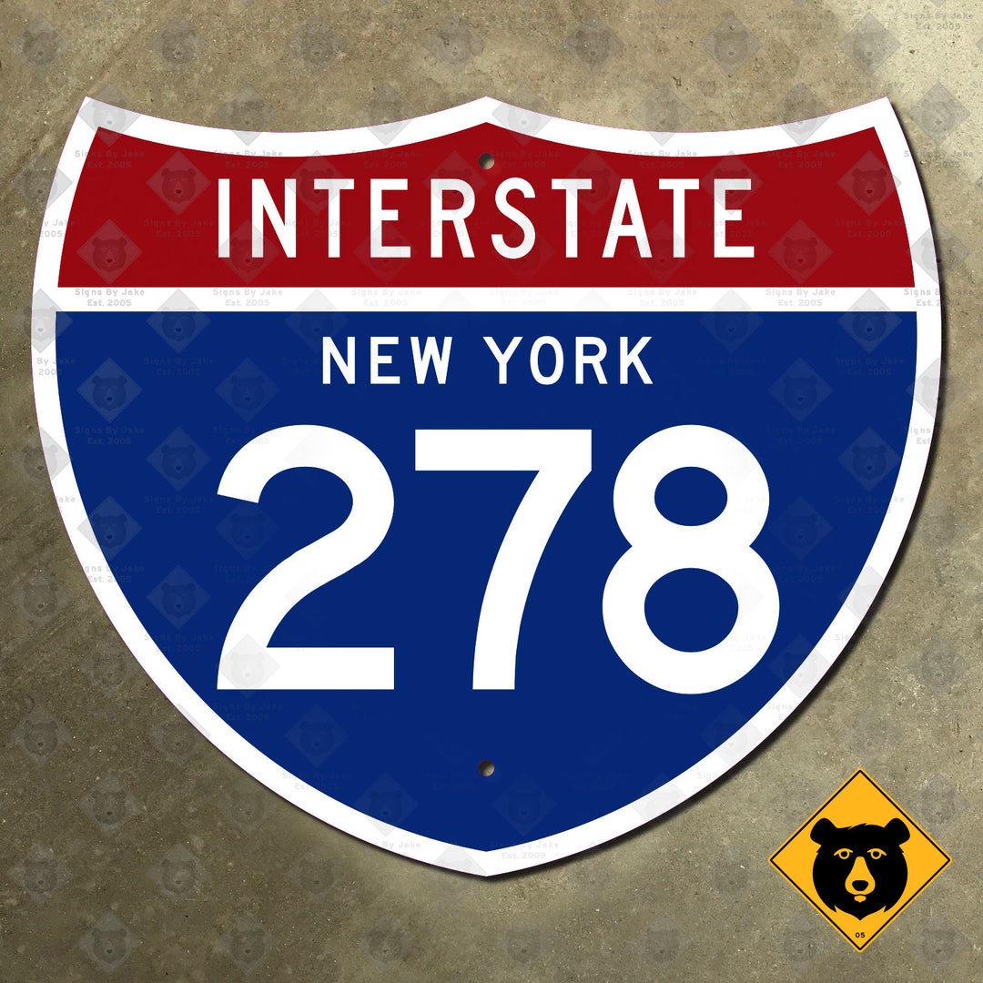 New York Interstate 278 Route Marker Highway 1961 Sign Bronx NYC ...