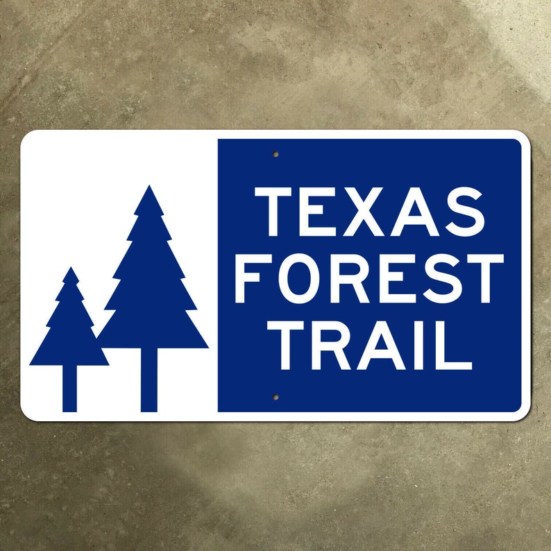 Texas Forest Trail Highway Road Sign Scenic Route Pine Trees Heritage ...