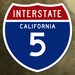 California Interstate Route 5 Highway Marker Road Sign Los Angeles - Etsy