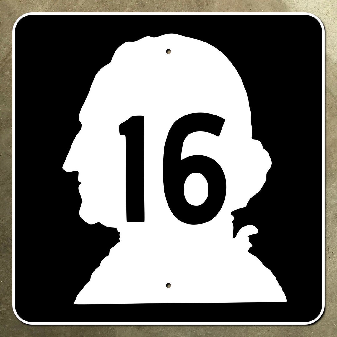 Washington State Route 16 Highway Marker Shield Road Sign 1961 Tacoma ...