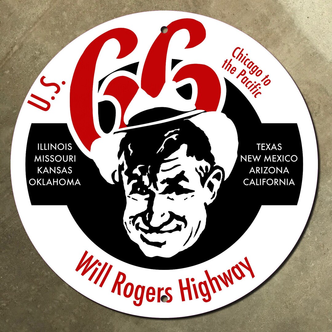 Will Rogers Highway US 66 Mother Road Marker Road Sign Shield 1952 - Etsy