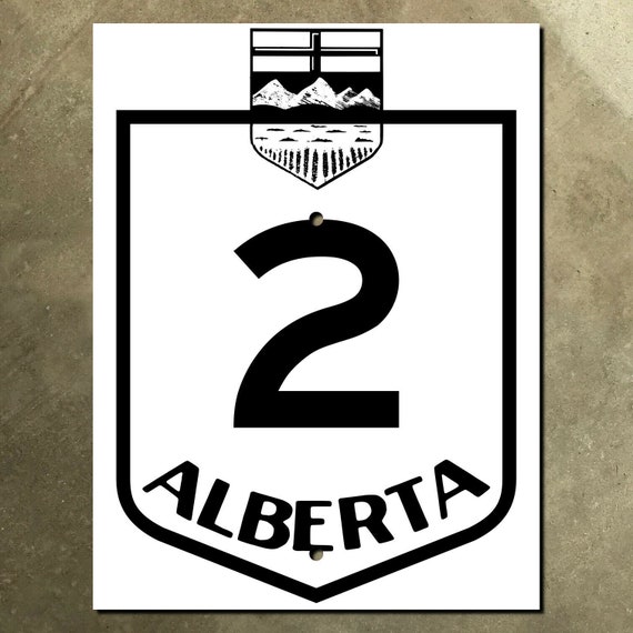 Alberta Road Sign