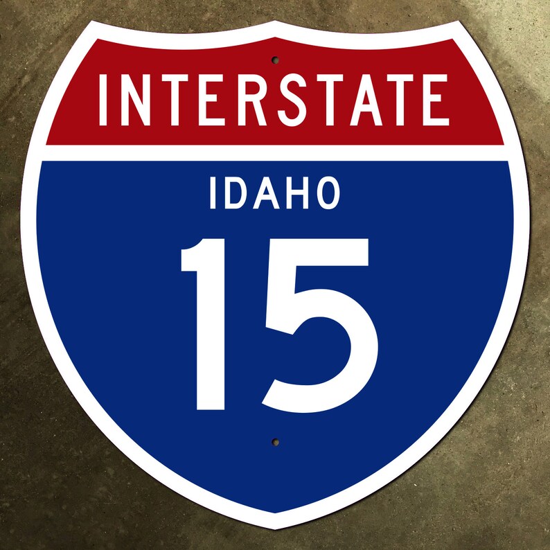 Idaho Interstate Route 15 Highway Marker Road Sign 1957 Pocatello - Etsy