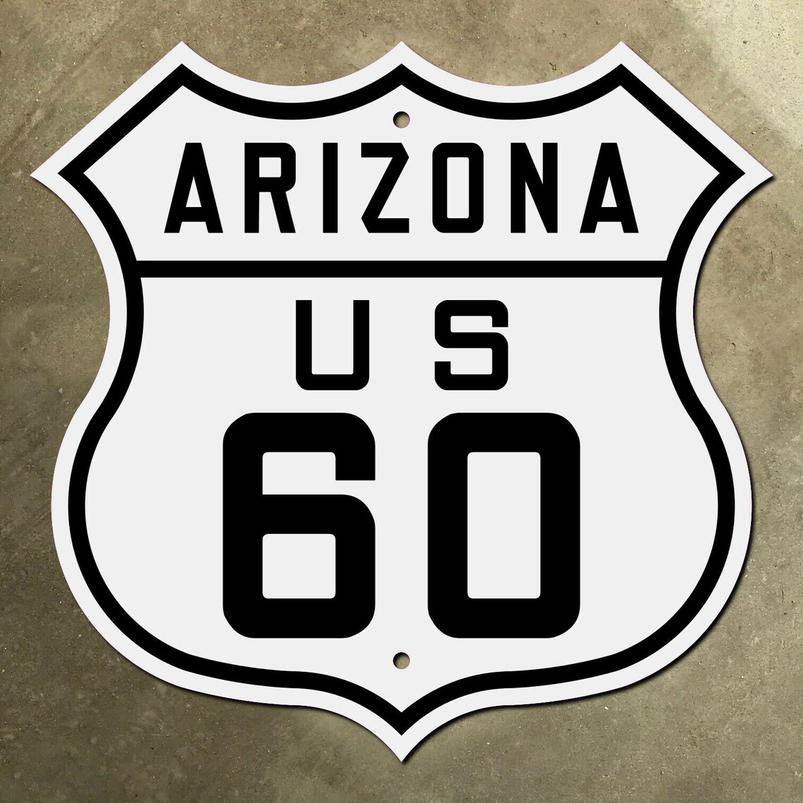 Arizona US Route 60 Highway Marker Road Sign 1926 Phoenix - Etsy