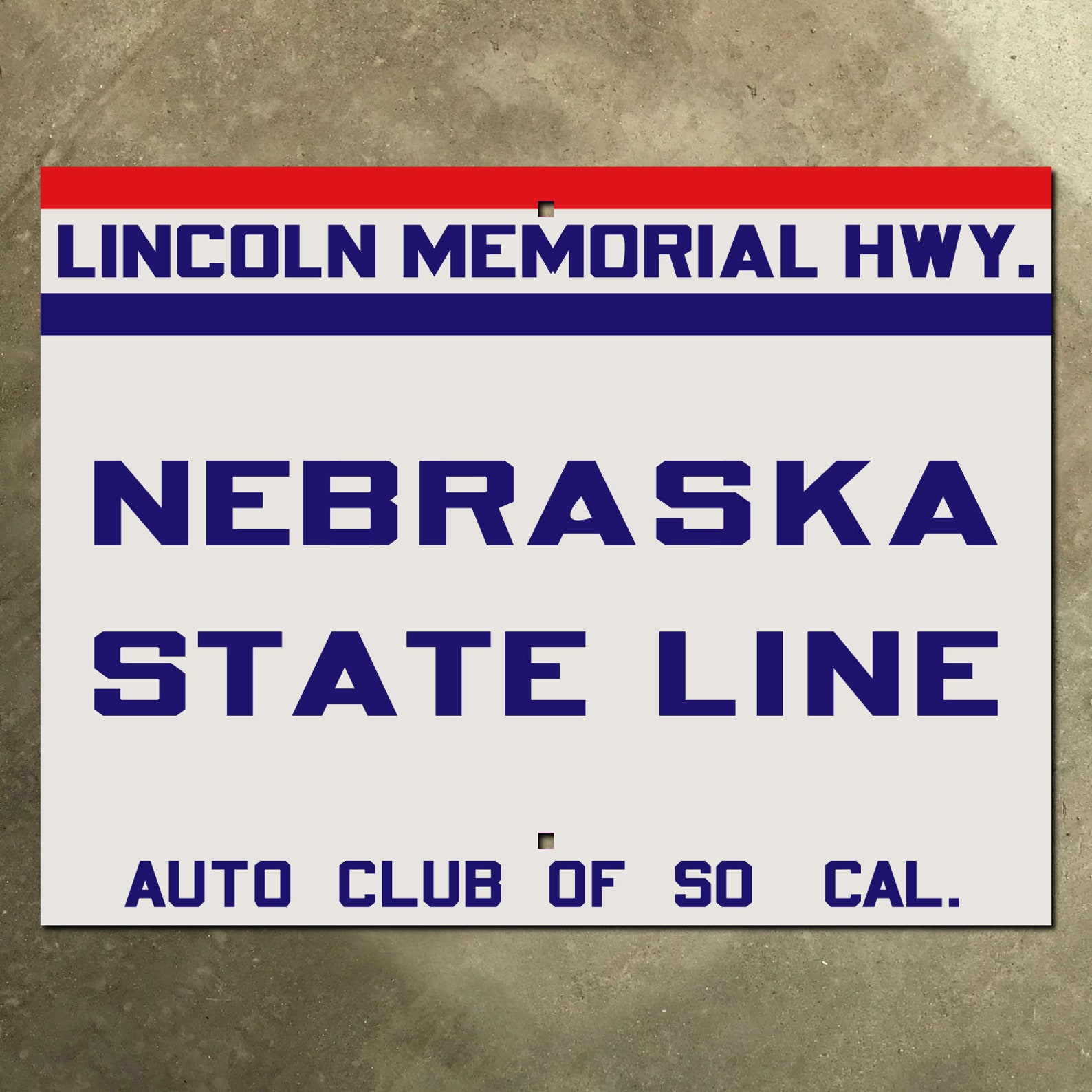 Lincoln Memorial Highway Nebraska State Line Road Sign - Etsy UK
