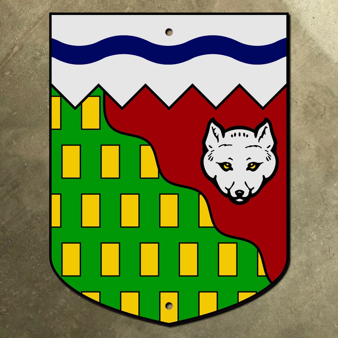 Northwest Territories Coat of Arms Sign 1956 Shield Crest Canada - Etsy