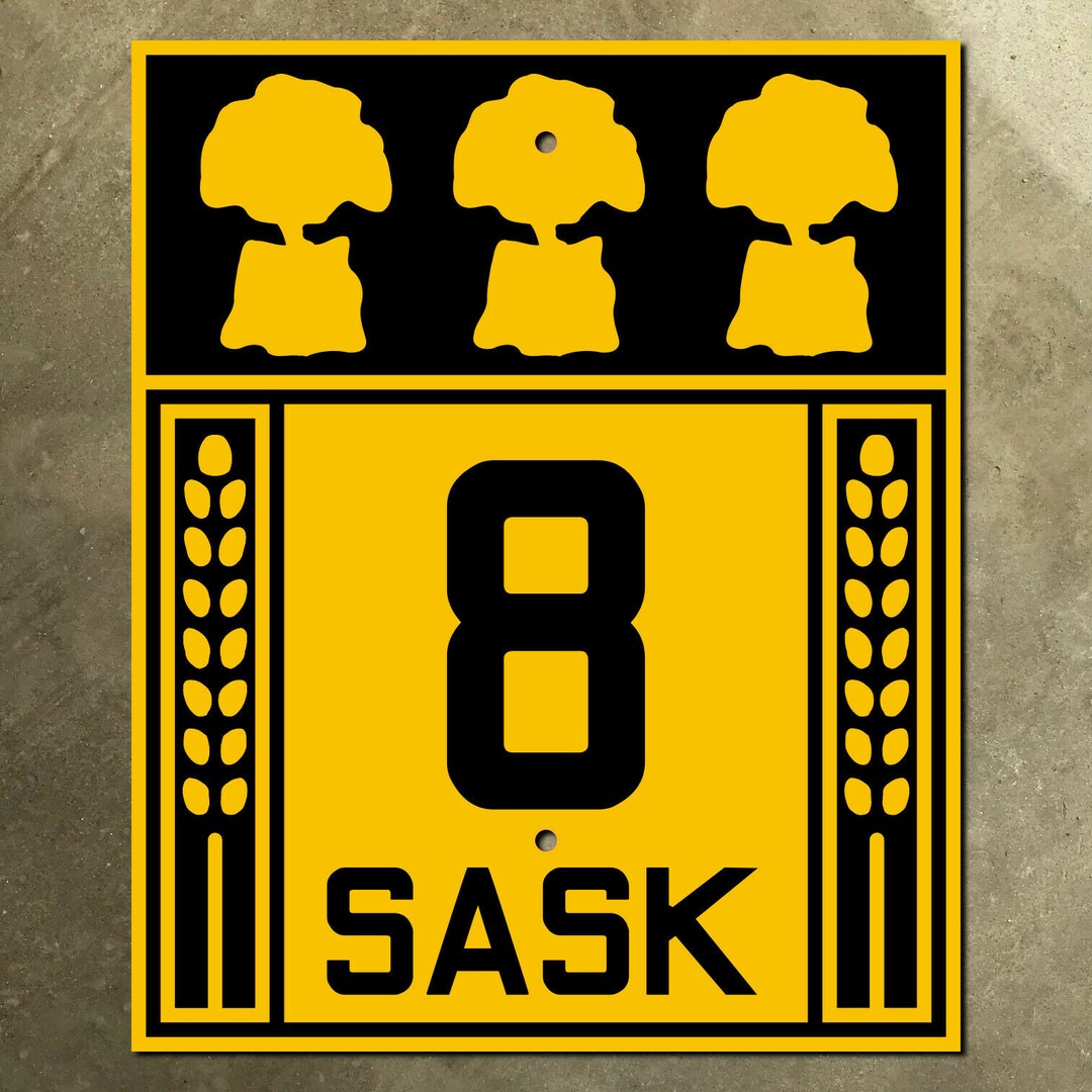 Saskatchewan Provincial Highway 8 Route Marker Road Sign Canada 1928 ...