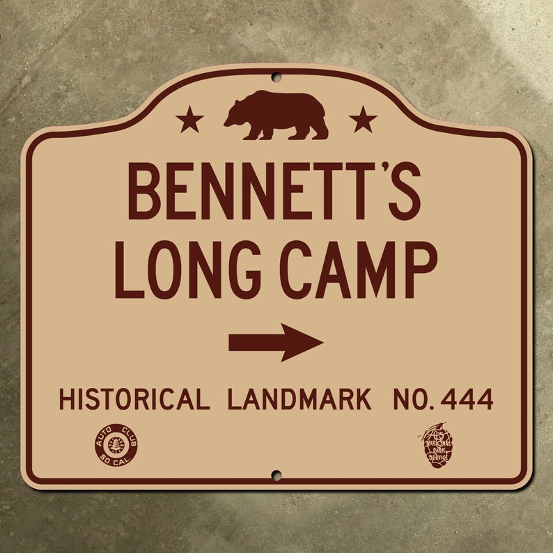 California Bennett's Long Camp Historical Marker Highway - Etsy