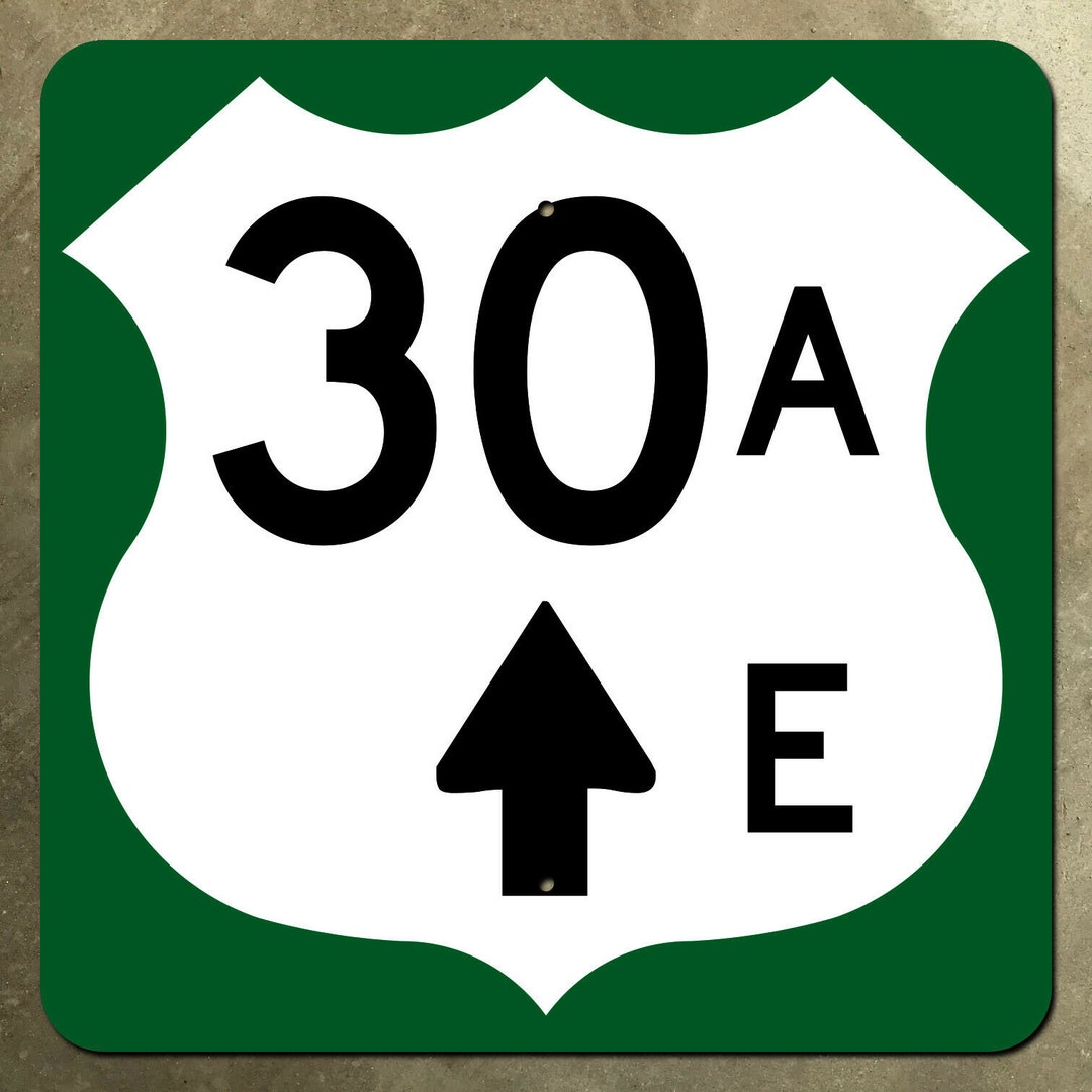 Nebraska US Route 30A Lincoln Highway Marker Road Sign Shield 1961 ...