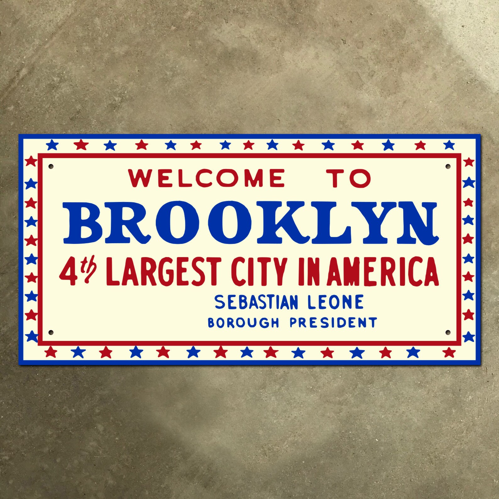 Brooklyn New York City Limit Highway Marker Road Sign 1976 - Etsy