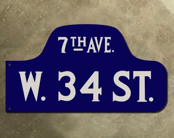 34th Street Sign - Etsy